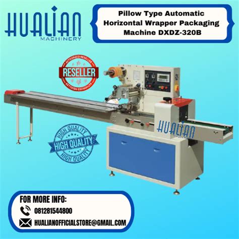 Jual Pillow Type Automatic Horizontal Wrapper Packaging Machine DXDZ 320B Kota Tangerang