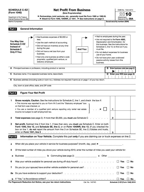 Printable Schedule C Form Printable Board Games