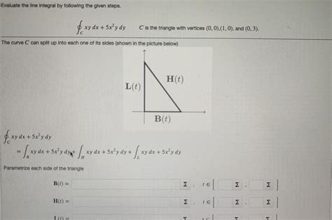 Solved Evaluate The Line Integral By Following The Given Chegg