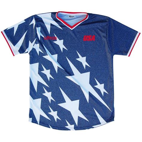 Usa 1994 Denim Soccer Jersey Blue