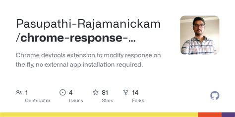 GitHub Pasupathi Rajamanickam Chrome Response Override Chrome Devtools Extension To Modify