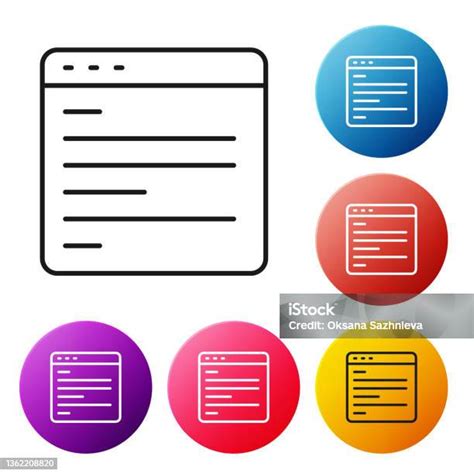 Ligne Noire Icône De Linterface Api De Lordinateur Isolée Sur Fond Blanc Technologie Api