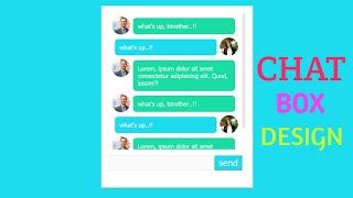 How To Create Chat Box Using Html Css Javascript Chat Box Using Html Css Dee Coder Mp3 & Mp4 ...