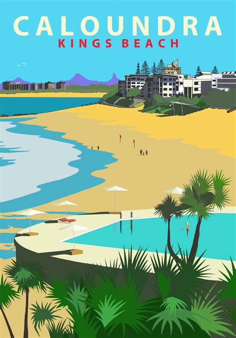 Vintage Beach Posters Australia At Pearline Beard Blog