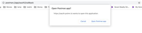 Authorize Using Browser Fails To Complete Authentication · Issue 8717 · Postmanlabspostman