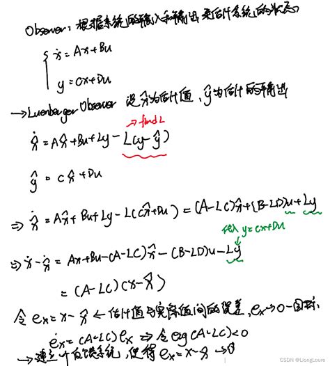 足式机器人 Part2 Dr Can学习笔记 Advanced控制理论 Ch04 8 状态观测器设计 Linear Observer