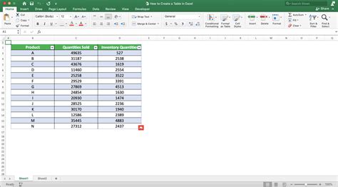 How To Make A Table In Excel Compute Expert