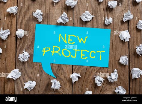 Hand Writing Sign New Project Business Approach Individual Enterprise