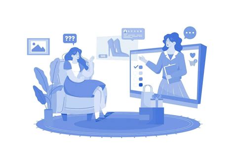 Customer Service Representative Assists With Inquiries And Issues 30334016 Vector Art At Vecteezy