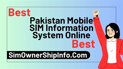 Pakistan Mobile Sim Information System Online Sim Ownership Info