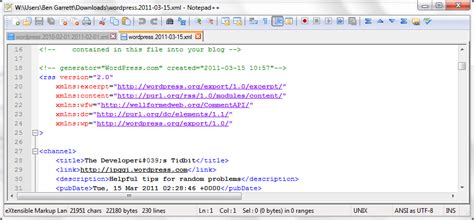 Wordpress Extended Rss Wxr Exportimport