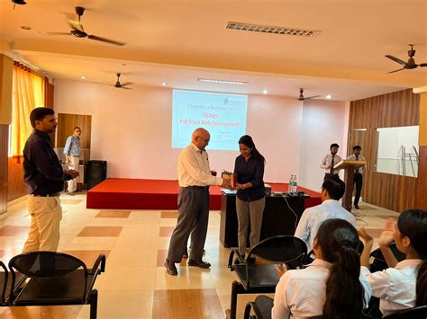 seminar on “django full stack web development” goel institute of