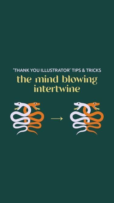 Intertwining Shapes And Lines In Adobe Illustrator