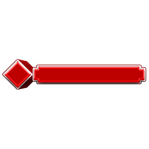 Shiny Red Label Banner Title Frame 45858174 Png