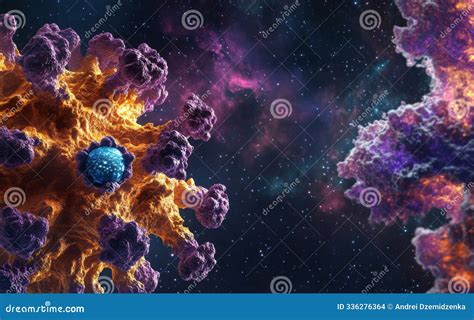 Bacteriophage Virus Attacking Bacteria Phage Virus T4 Infects Bacteria And Injects Dna Into