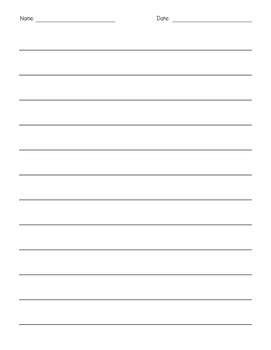 Differentiated Writing Paper Template By Mrs Romano TpT