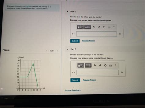 Solved The Graph In The Figure Figure 1 Shows The Velocity