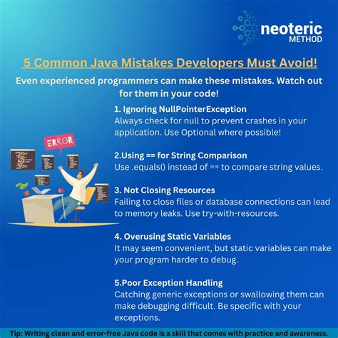 Neoteric Method On Linkedin 5 Common Mistakes Java Developers Make