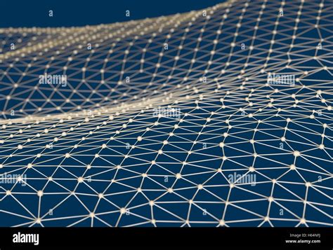 Abstract Background Of Links And Connections Nodes 3d Illustration
