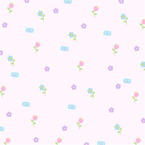 Premium Vector Illustration Of Flowers And Love Letter Pattern For Background Card Floral