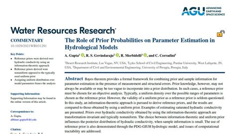 Gupta Et Al 2022 Water Resources Research