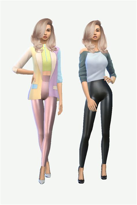 The Sims 4 Leggings Cc Leather Leggings