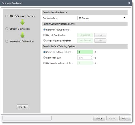 Delineate Subbasins Command Civilgeo Knowledge Base