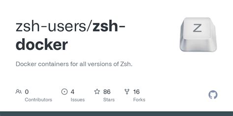 github zsh users zsh docker docker containers for all versions of zsh