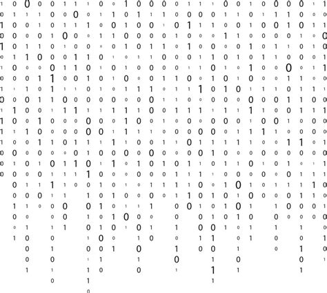 Falling Numbers Matrix Digital Data Stream Binary Code Graphic