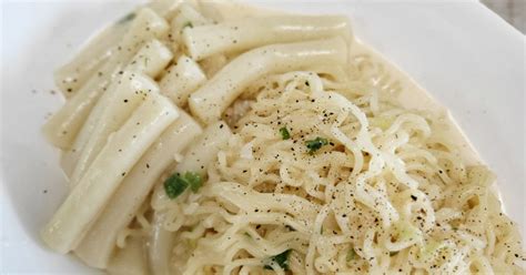 류수영 하얀라볶이 만드는 법 편스토랑 초간단간식 아이간식 방학간식 사리곰탕면 밀떡