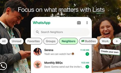 کاربران واتس اپ اکنون می توانند چت ها را با لیست های سفارشی فیلتر کنند
