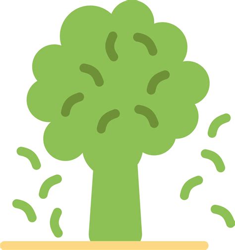 tree apple apple tree nature spring flat color icon vector icon banner
