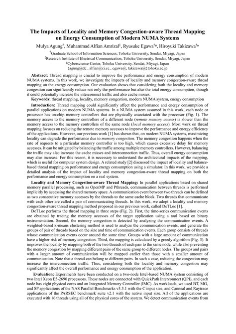 pdf the impacts of locality and memory congestion aware thread