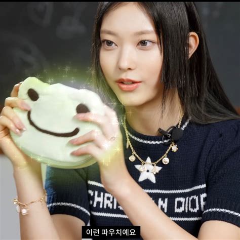 더쿠 개구리 파우치 앰버서더 뉴진스 해린 ㅋㅋ