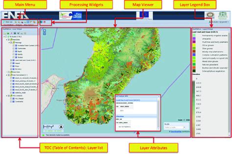 Webgis Suitability Olive Example Of Layout With The Different Download Scientific Diagram