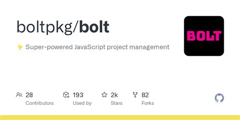 github boltpkg bolt ⚡️ super powered javascript project management