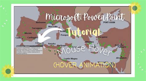 microsoft powerpoint tutorial mouse over hover animation youtube