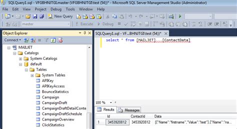 Connecting Sql Server Management Studio To Mailjet Via Odbc Driver