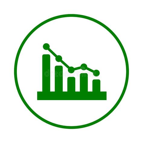 chart statistical graph icon glyph style vector eps stock vector illustration of database