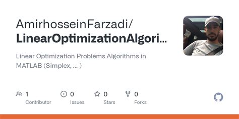 Github Amirhosseinfarzadilinearoptimizationalgorithmsmatlab Linear Optimization Problems