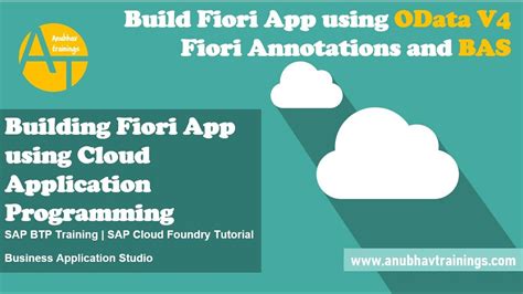 how to build fiori elements application on odata v4 business