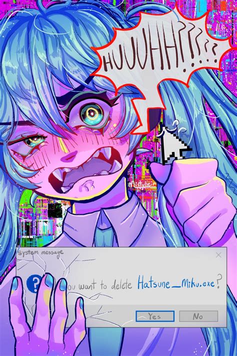 Hatsune Miku Art Print Small And Large Size Etsy