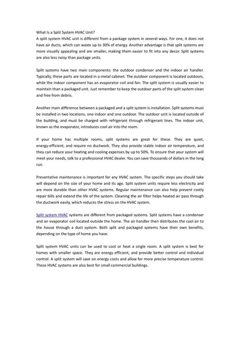 PPT What Is A Split System HVAC Unit PowerPoint Presentation Free Download ID 11622890