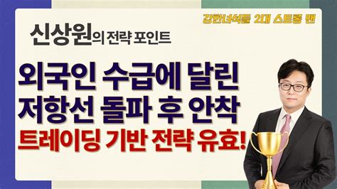 박스권 장세 지속 전망 오후장전략 프로이천 신상원전문가 Youtube