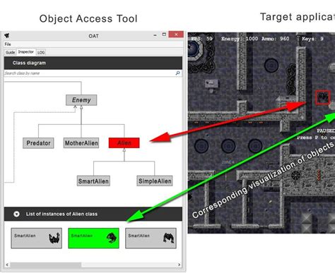 Inspector Tab With Class Diagram And Instance List On The Left And