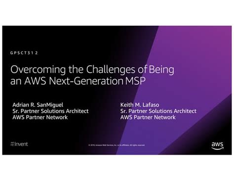 Overcoming The Challenges Of Being An Aws Next Generation Msp Pdf