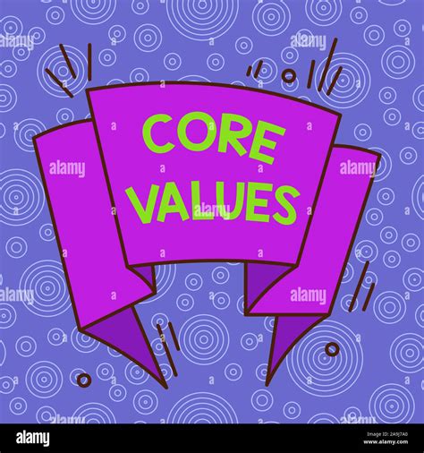 Handwriting Text Core Values Conceptual Photo The Fundamental Beliefs