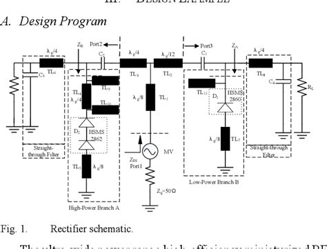 Figure 1 From Ultra Wide Power Range High Efficiency Rf Rectifier Semantic Scholar