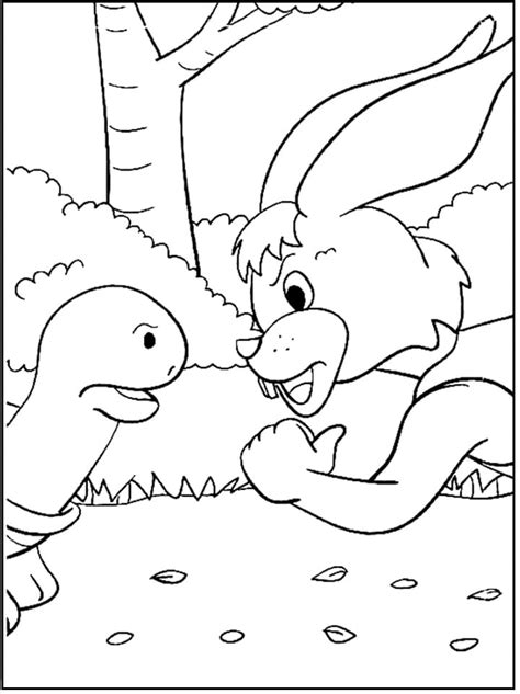 Desenhos De A Lebre E A Tartaruga Para Colorir E Imprimir Colorironline Com