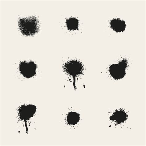 Free Vector Flat Design Ink Splash Elements